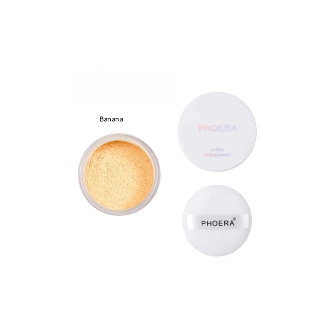 Phoera Setting Powder Loose Face Powder – Banana | Sassy Style