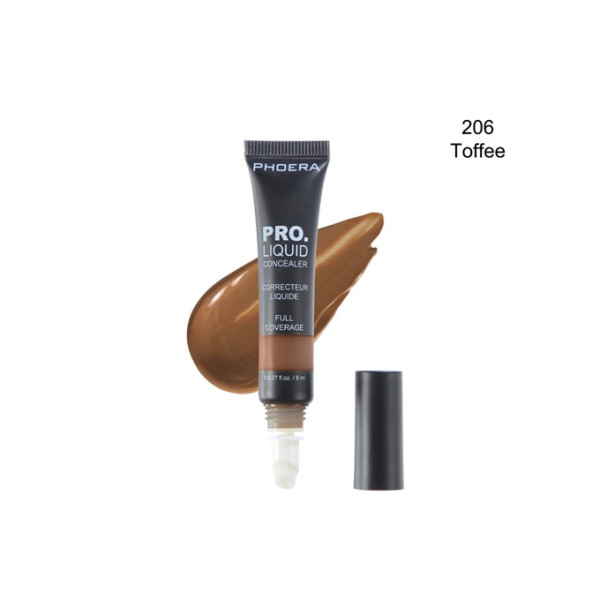 Phoera Full Coverage Liquid Concealer Wand – Toffee – 206 | Sassy Style