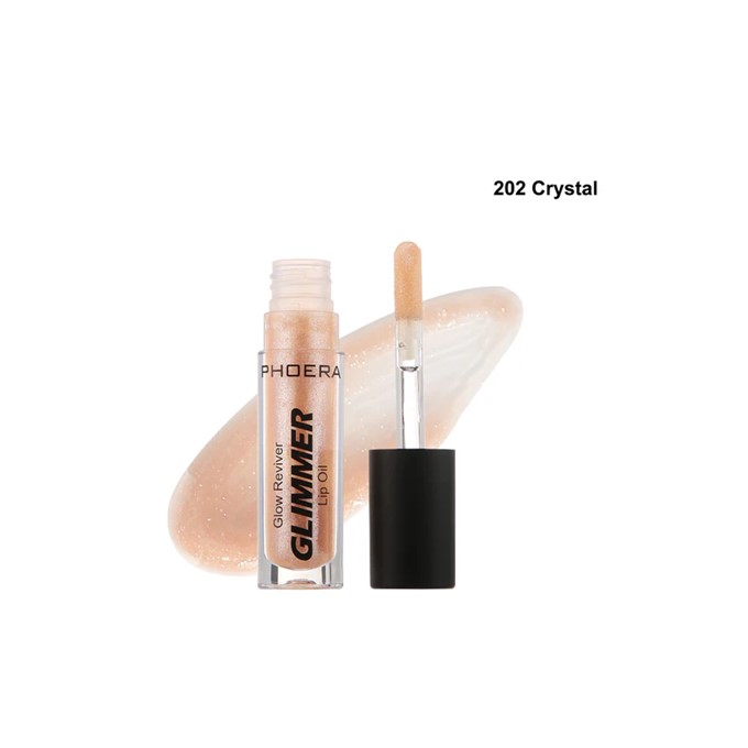 Phoera Glow Reviver Lip Oil Glimmer – Crystal | Sassy Style